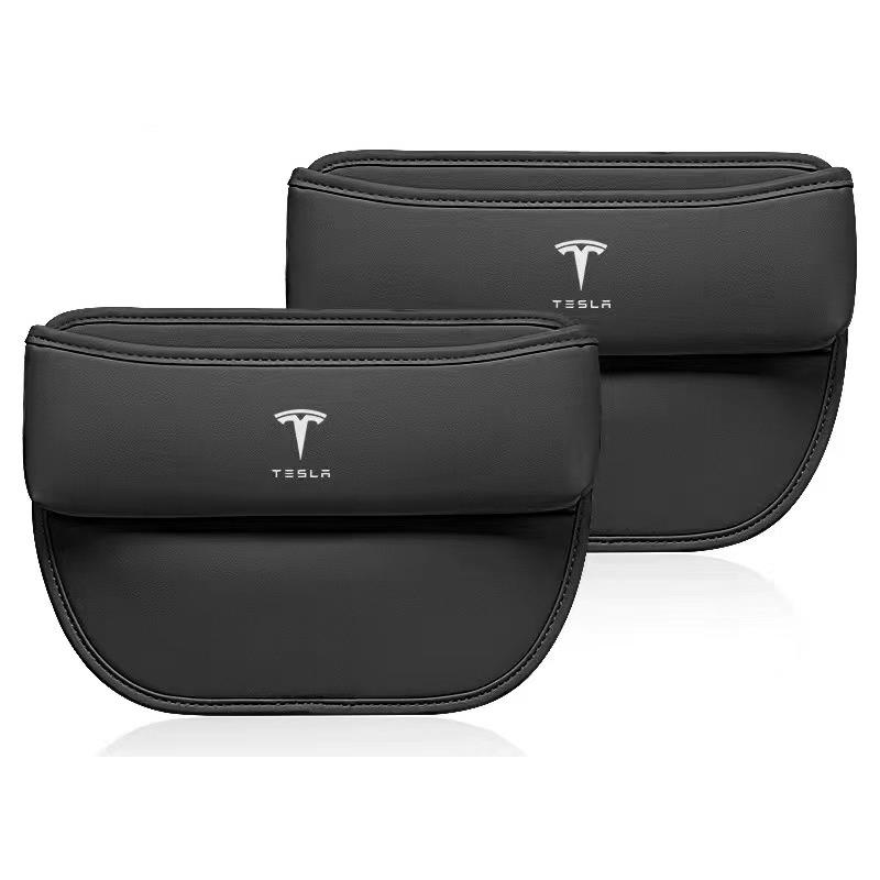テスラ Tesla PUレザー素材 センター隙間 サイド収納ボックス シートサイドポケット モデル3 モデルS モデルX 左右2Pセッ ...