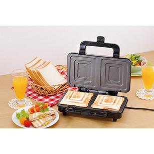 HOME SWAN ホットサンドメーカー 「HOME SWAN」そのままホットサンド (SSH-901) ホットサンドトースター ダブル 2枚焼き 朝食 おやつ パン フッ素加工 : パレット ...
