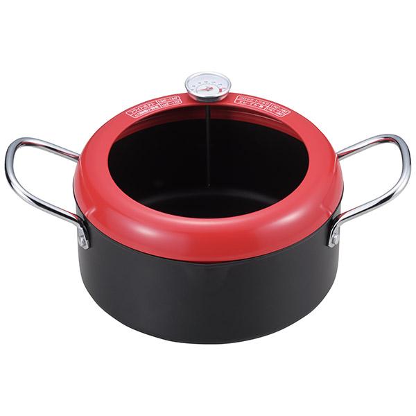 食彩亭 天ぷら鍋20cm ガード枠・温度計付き TP-14 ガス火・IH対応 鉄製 天ぷら鍋 揚げ物 鍋 トレイ兼用 フタ付き メーカー直営 正規代理店 : パレットYahoo!ショップ ...