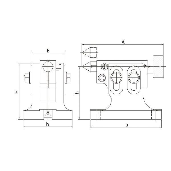 バーテックス テールストック ロータリーテーブル用 TS1 :TS1-vertex:機械工具のラプラス - 通販 - Yahoo!ショッピング