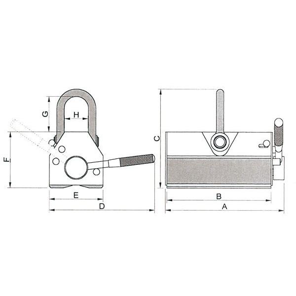 バーテックス リフティングマグネット VML300 : 機械工具のラプラス - 通販 - Yahoo!ショッピング