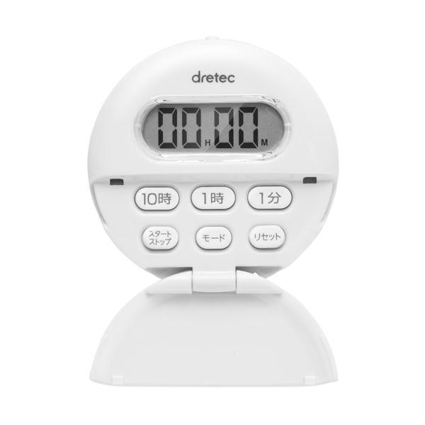 ドリテック T-558WT クリップ付きバイブタイマー ホワイト dretec : LARGO Yahoo!店 - 通販 - Yahoo!ショッピング