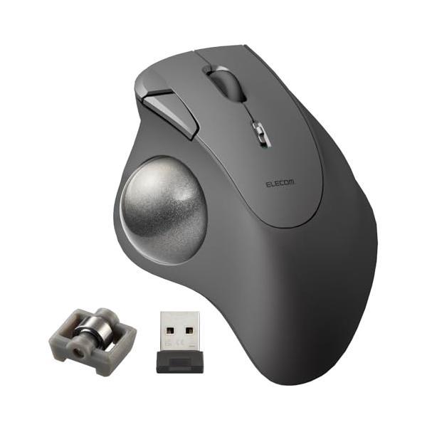 ELECOM エレコム M-IT11DRBK 2.4GHz無線トラックボール ブラック IST 5ボタン ベアリングモデル : LARGO Yahoo!店 - 通販 - Yahoo!ショッピング