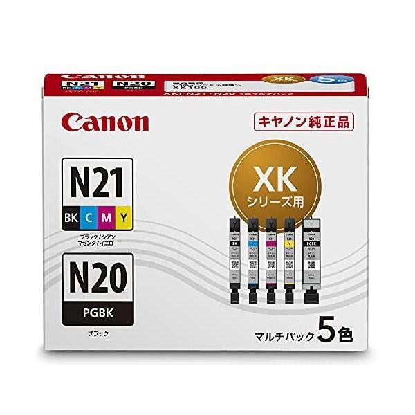 Canon 純正 インクカートリッジ XKI-N21(BK/C/M/Y)+N20 5色マルチパック XKI-N21+N20/5MP ...