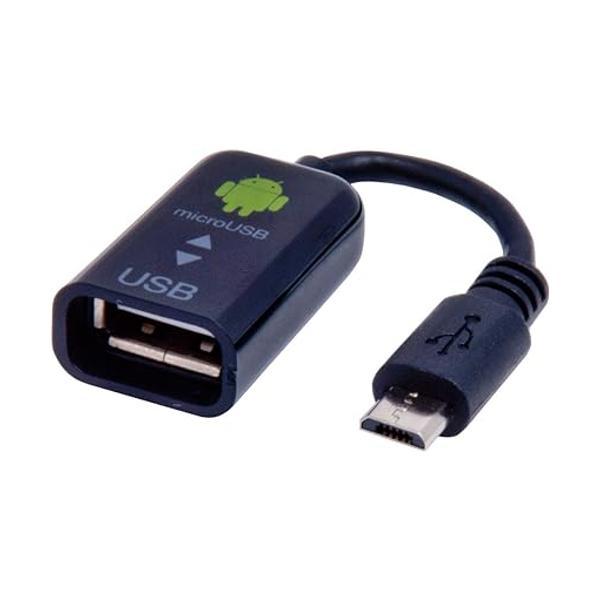 ナカバヤシ microUSB-USB 変換ケーブル ブラック ZUH-OTG01BK : LARGO Yahoo!店 - 通販 - Yahoo!ショッピング