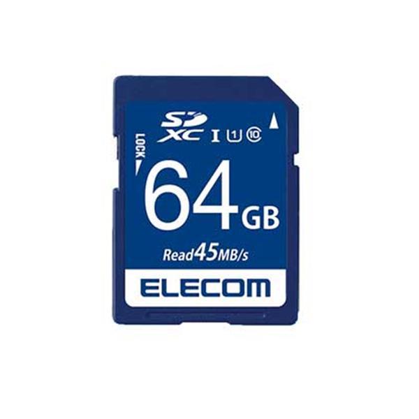 ELECOM エレコム MF-FS064GU11R データ復旧SDXCカード UHS-I U1 64GB : LARGO Yahoo!店 - 通販 - Yahoo!ショッピング
