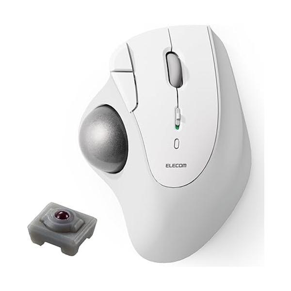 ELECOM エレコム M-IT10BRWH ワイヤレス トラックボールマウス ホワイト : LARGO Yahoo!店 - 通販 - Yahoo!ショッピング