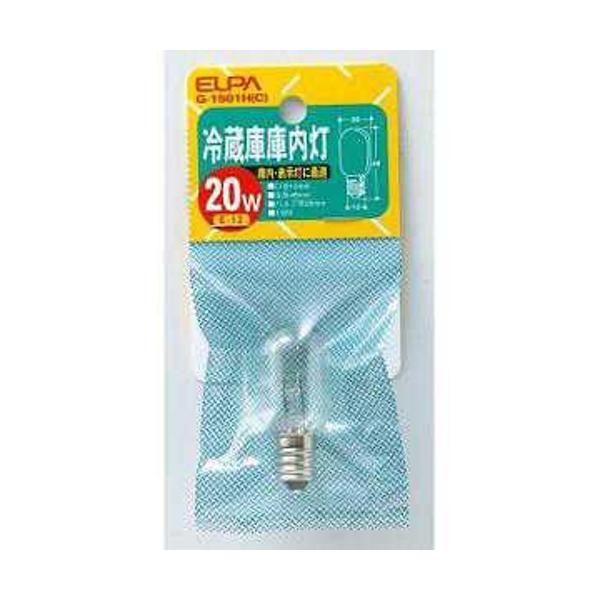 ELPA エルパ 冷蔵庫庫内灯 電球 照明 E12 110V 20W クリア G-1501H C : LARGO Yahoo!店 - 通販 - Yahoo!ショッピング