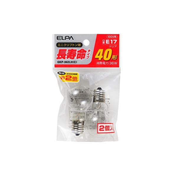 ELPA エルパ 長寿命ミニクリプトン球 GKP-362LH C : LARGO Yahoo!店 - 通販 - Yahoo!ショッピング
