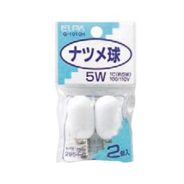 ELPA エルパ ナツメ球 電球 照明 E12 100V 5W ホワイト 2個入 G-1010H : LARGO Yahoo!店 - 通販 - Yahoo!ショッピング