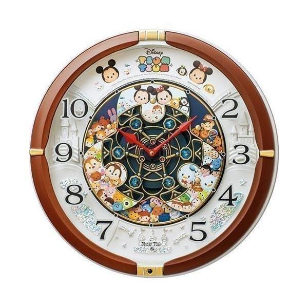 SEIKO セイコー からくり掛け時計 Disney Time ディズニータイム FW588B 茶メタリック : LARGO Yahoo!店 ...