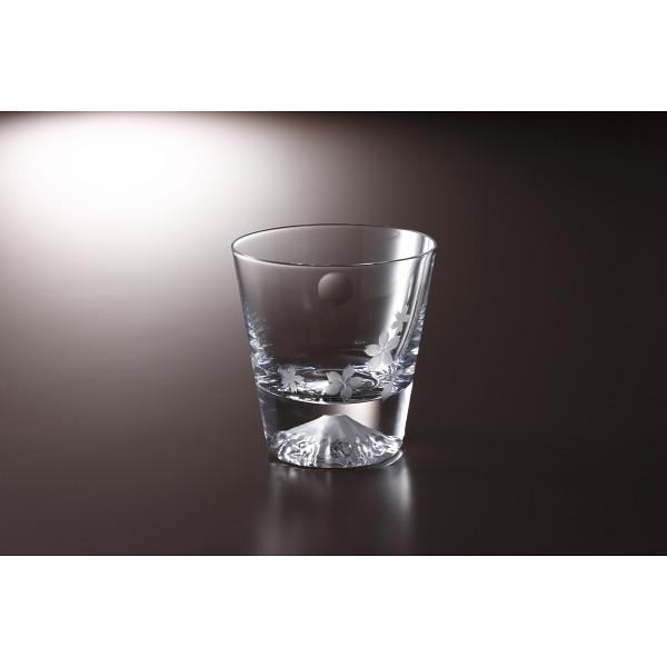 田島窯 江戸硝子 富士山 ロックグラス（木箱入） 月と桜 TGS-19T-R4 : LARGO Yahoo!店 - 通販 - Yahoo!ショッピング