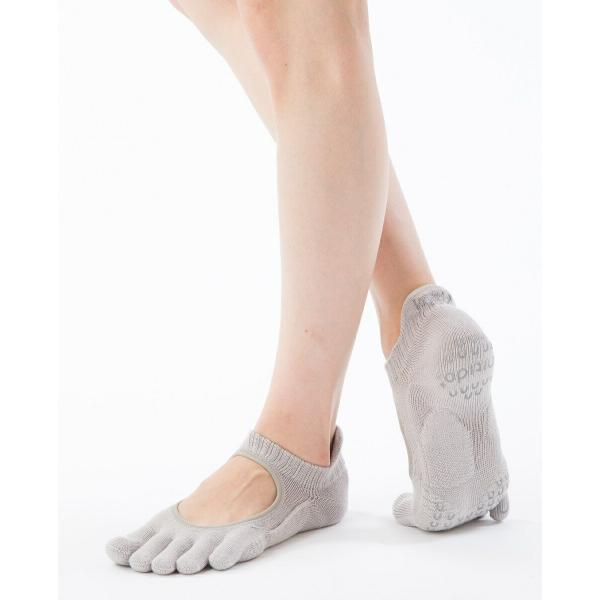 5本指ソックス カバー 23-25cm 中厚 オーガニックコットン 滑り止め 110053 Foot arch COLOR 五本指 靴下 日本 ...