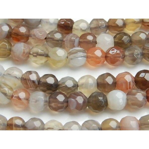 「ボツワナアゲート 128面カット」 4mm 1連（約38cm）_LR119 ★5000円以上ネコポス送料無料！ : ラトリエ - 通販 ...