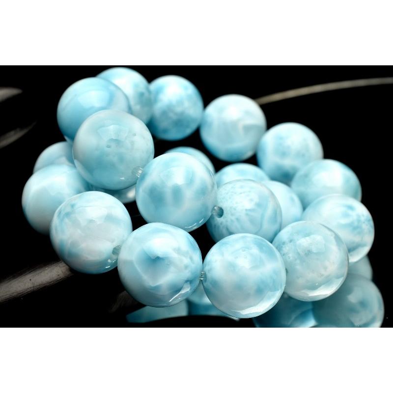 【1点物】AAA+☆くっきり亀甲模様 ラリマー 9-9.5mm ブレスレット _MA3391 : ラトリエ - 通販 - Yahoo!ショッピング