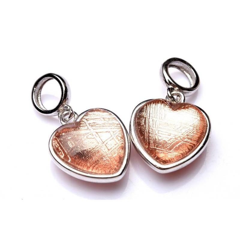 Silver925 ギベオン(メテオライト隕石) 10x10mm ハート ピンクゴールド ペンダントトップ 1個売り _PRG1900 : ラトリエ - 通販 - Yahoo!ショッピング