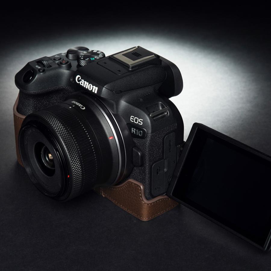 TP Original Canon EOS R10 用 ボディーハーフケース ダークブラウン [国内正規品] : スマイルカメラYahoo店 - 通販 - Yahoo!ショッピング