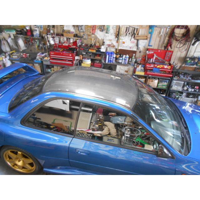 ラ・アンスポーツ カーボンルーフシェル GC8型用 Carbon roof shell for SUBARU IMPREZA GC8 受注生産 ...