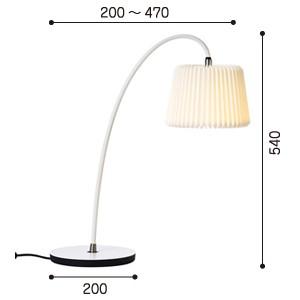 レクリント LE KLINT KT320BBK SNOWDROP テーブルランプ Snowdrop スノードロップ レ・クリント プラスチックシェード 正規品 3年保証 : 住まいの照明 ラ ...