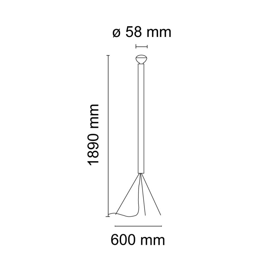 FLOS LUMINATOR（ルミナトール）フロアランプ Ligte Blue ライトブルー FU377203 フロス 正規品 3年保証 送料無料 : 住まいの照明 ラ・ヴィータ - 通販 ...