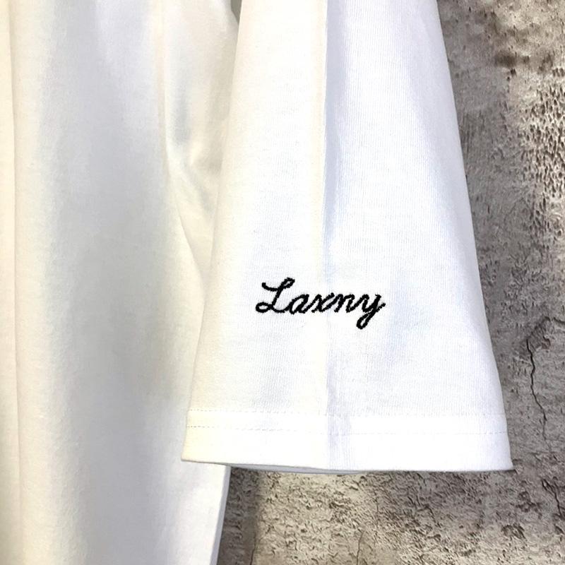 LAXNYロゴ消し 箔プリント ラグラン七分袖Tシャツ メンズ レディース ユニセックス 白 黒 ゴールド シルバー 夏 秋【税込8,900円以上お買い上げで送料無料】 : LAXNY ...