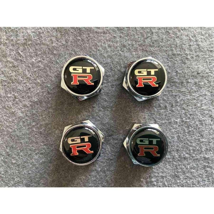 送料無料 99★GTR NISSAN 日産用★4個セット ナンバープレートのネジ スクリューボルト ドレスアップ ボルトカバー 車用 盗難防止ネジ : lazosourire - 通販 ...