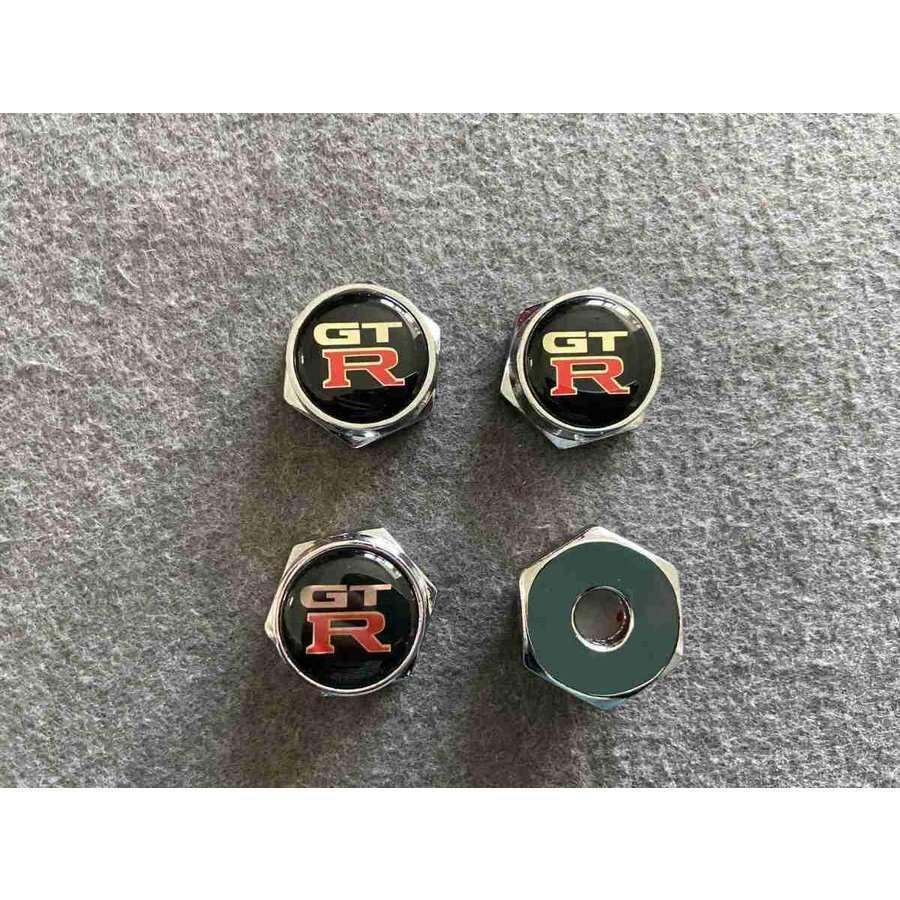 送料無料 99★GTR NISSAN 日産用★4個セット ナンバープレートのネジ スクリューボルト ドレスアップ ボルトカバー 車用 盗難防止ネジ : lazosourire - 通販 ...