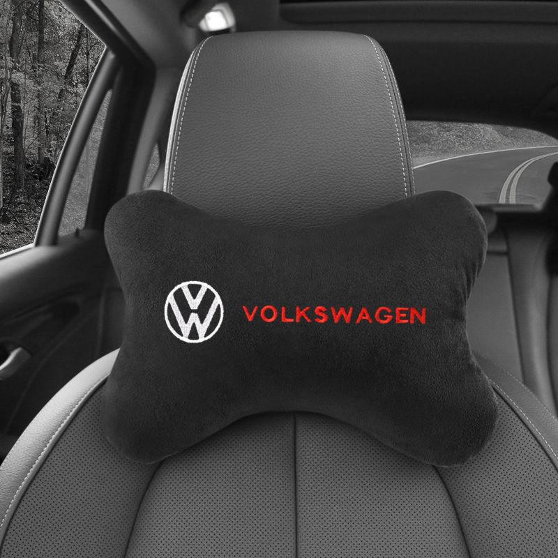 フォルクスワーゲン フォルクスワーゲン 車用 ネックパッド2個+シートベルトカバー2個セット パッド サポート カー シート トラベル 旅行 ...