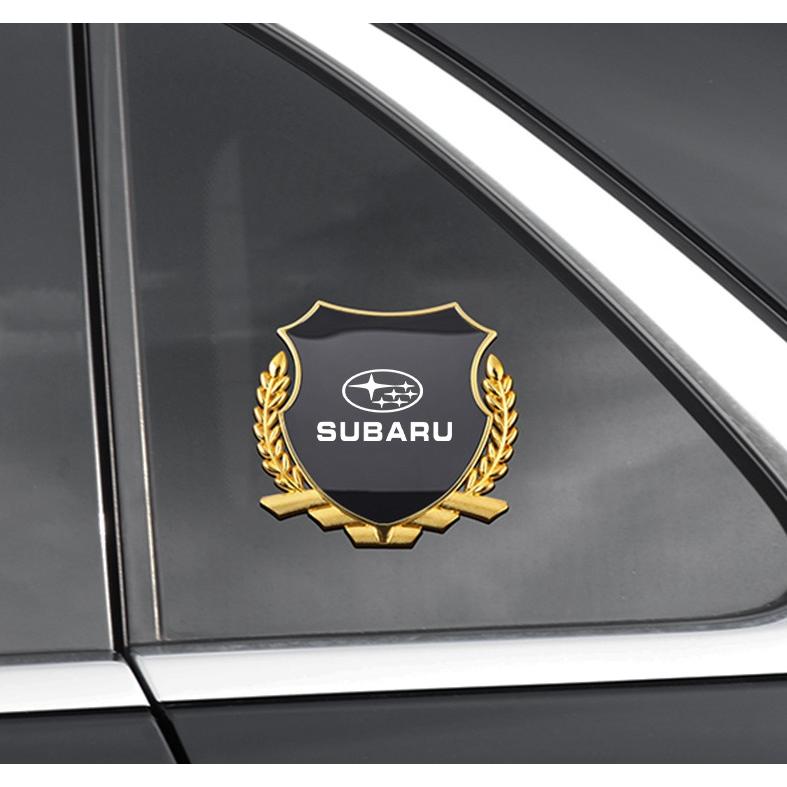 SUBARU（スバル） ★スバル SUBARU★ブラック/ゴールド★ステッカー 車ロゴ エンブレム 3D立体 金属製 デカール 防水 両面 ...