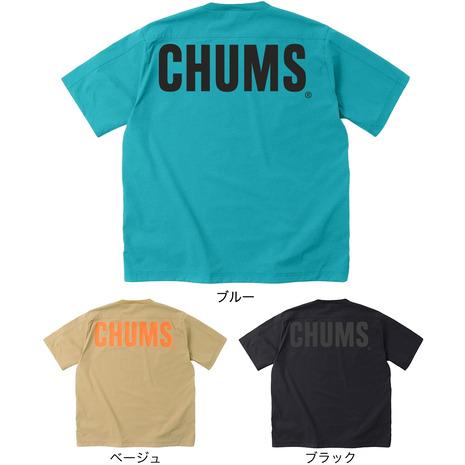 CHUMS チャムス（CHUMS）（メンズ）半袖 Tシャツ エアトレイルストレッチチャムスTシャツ CH01-2270 春 トップス インナー はっ水 軽量 : L-Breath Yahoo ...