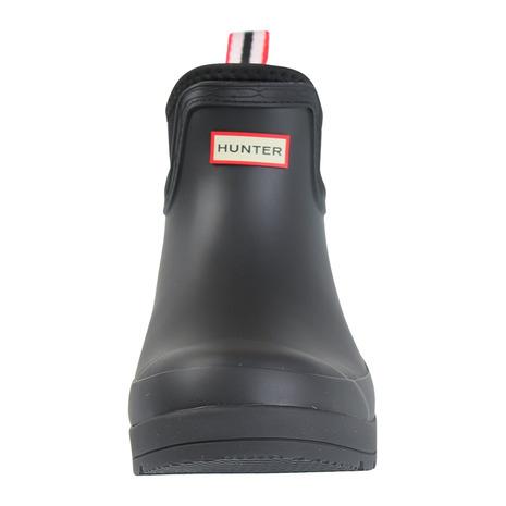 HUNTER ハンター（Hunter）（レディース）レインブーツ プレイ ネオプレン チェルシー ブーツ ブラック WFS3020RMA-BLK 長靴 雨天 雨 防水 おしゃれ : L ...