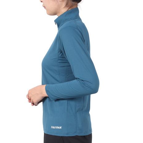 Marmot マーモット（Marmot）（レディース）接触冷感 ストレッチ 長袖Tシャツ ロンT ライムスキン ハーフジップ ロングスリーブシャツ TSSWC418 : L-Breath ...