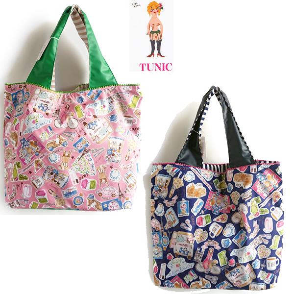 チュニック バッグ TUNIC タフタ転写プリント フレンチトラベルシリーズ 17366 : キャロルランジェリー - 通販 - Yahoo!ショッピング