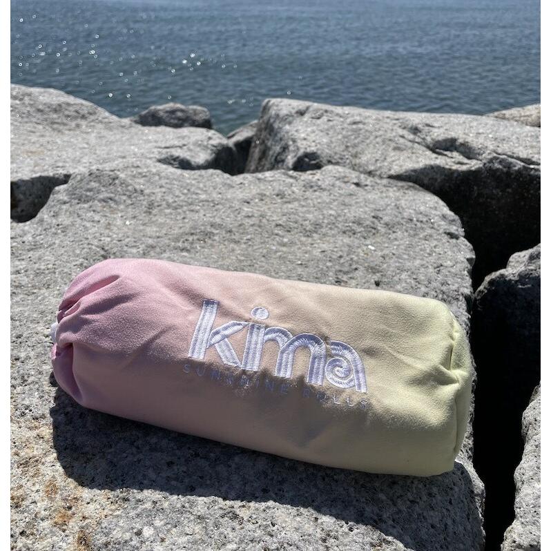 フランス雑貨 フランスの新ブランドKIMA ROLLS Peach Summer ピーチ・サマー」特大ビーチタオル ビーチマット マイクロ ...