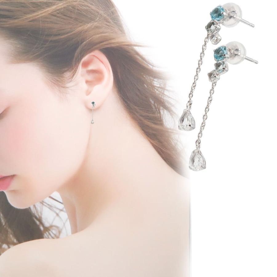 4℃ ヨンドシー ピアス アクセサリー ドロップ アクアマリン 3月 4℃ ヨンドシー ピアス アクセサリー ドロップ アクアマリン 3月