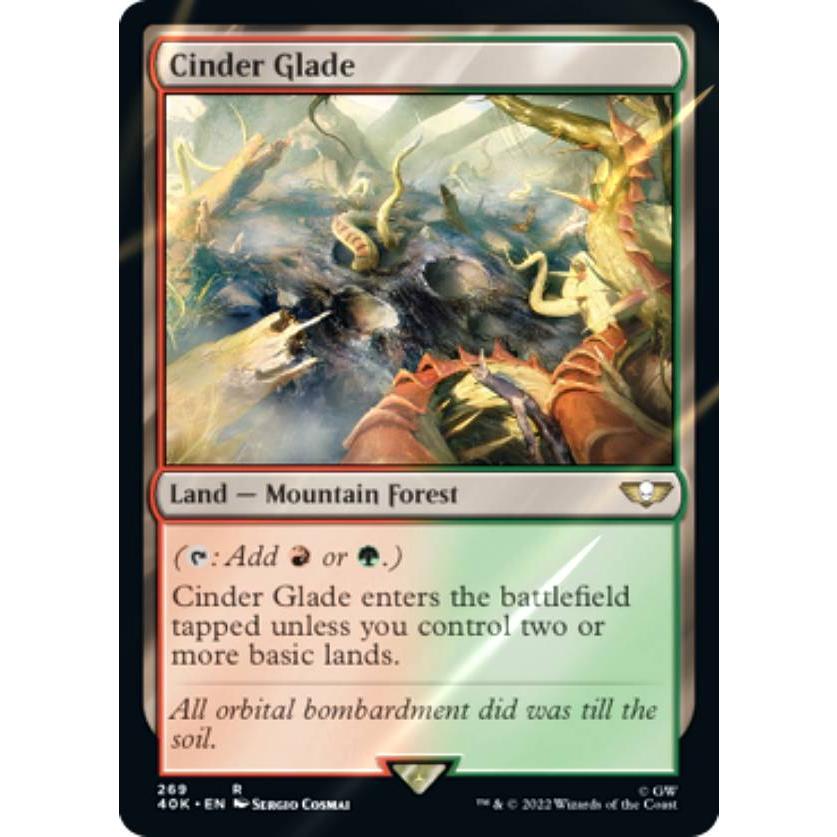 【サージ・FOIL】マジックザギャザリング 40K EN 269 Cinder Glade (英語版 レア) 統率者デッキ：Warhammer ...