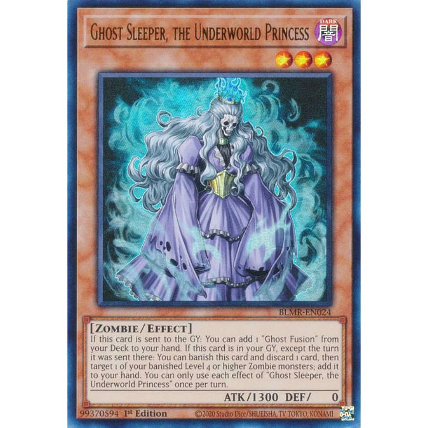 遊戯王 BLMR-EN024 劫火の眠り姫 ゴースト・スリーパー Ghost Sleeper, the Underworld Princess (英語版 1st Edition ウルトラレア ...