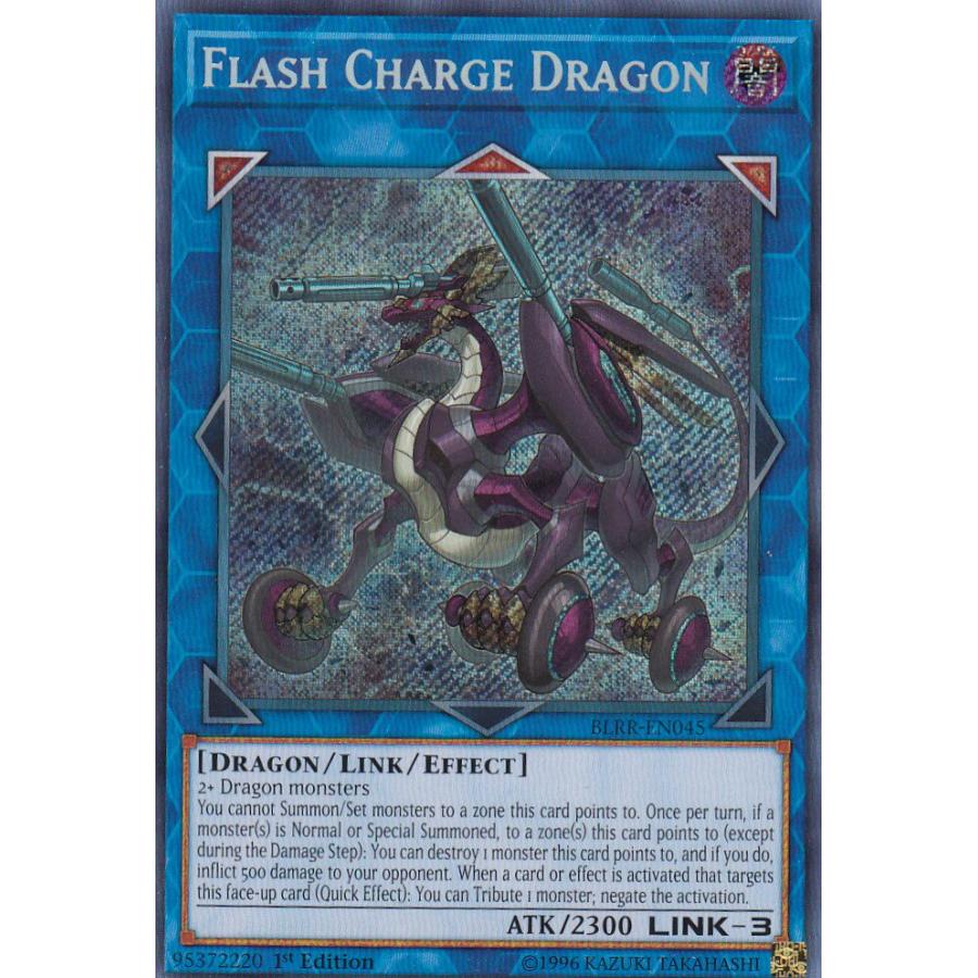 遊戯王 BLRR-EN045 マズルフラッシュ・ドラゴン Flash Charge Dragon(英語版 1st Edition シークレット ...