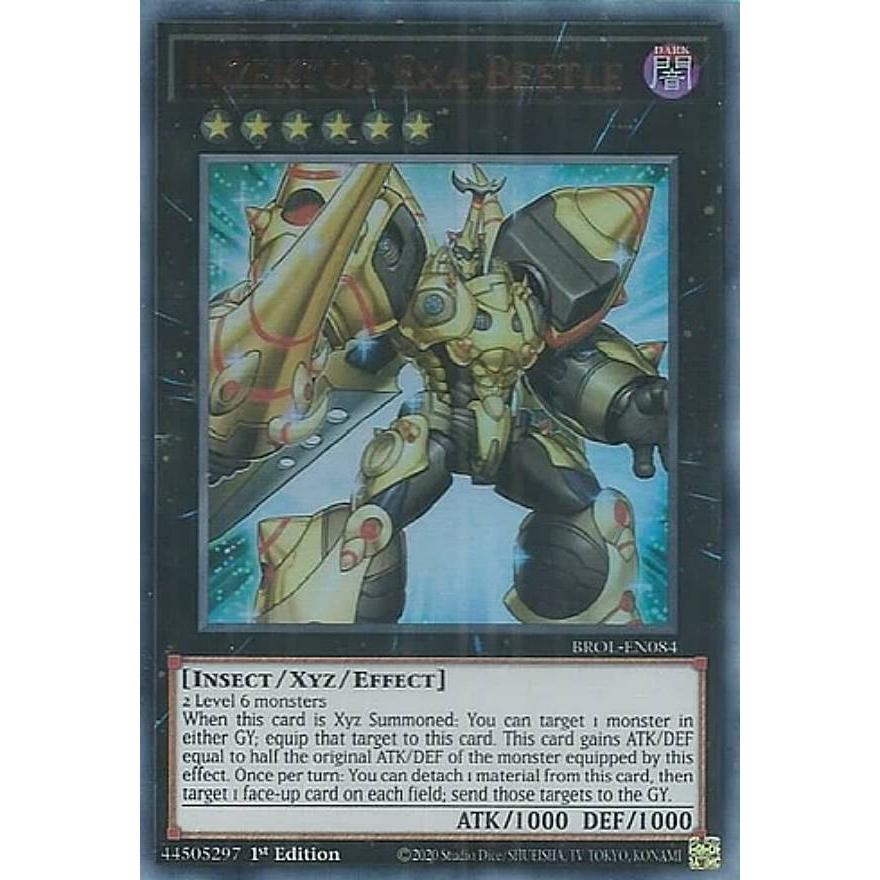 遊戯王 BROL-EN084 甲虫装機 エクサビートル Inzektor Exa-Beetle (英語版 1st Edition ウルトラレア ...