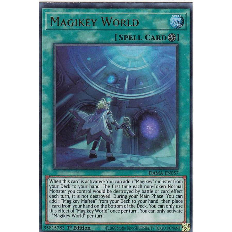 遊戯王 DAMA-EN057 魔鍵施解 Magikey World (英語版 1st Edition ウルトラレア) Dawn of ...