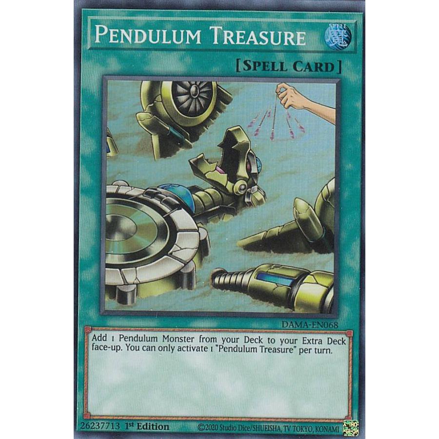 遊戯王 DAMA-EN068 ペンデュラム・トレジャー Pendulum Treasure (英語版 1st Edition スーパーレア ...