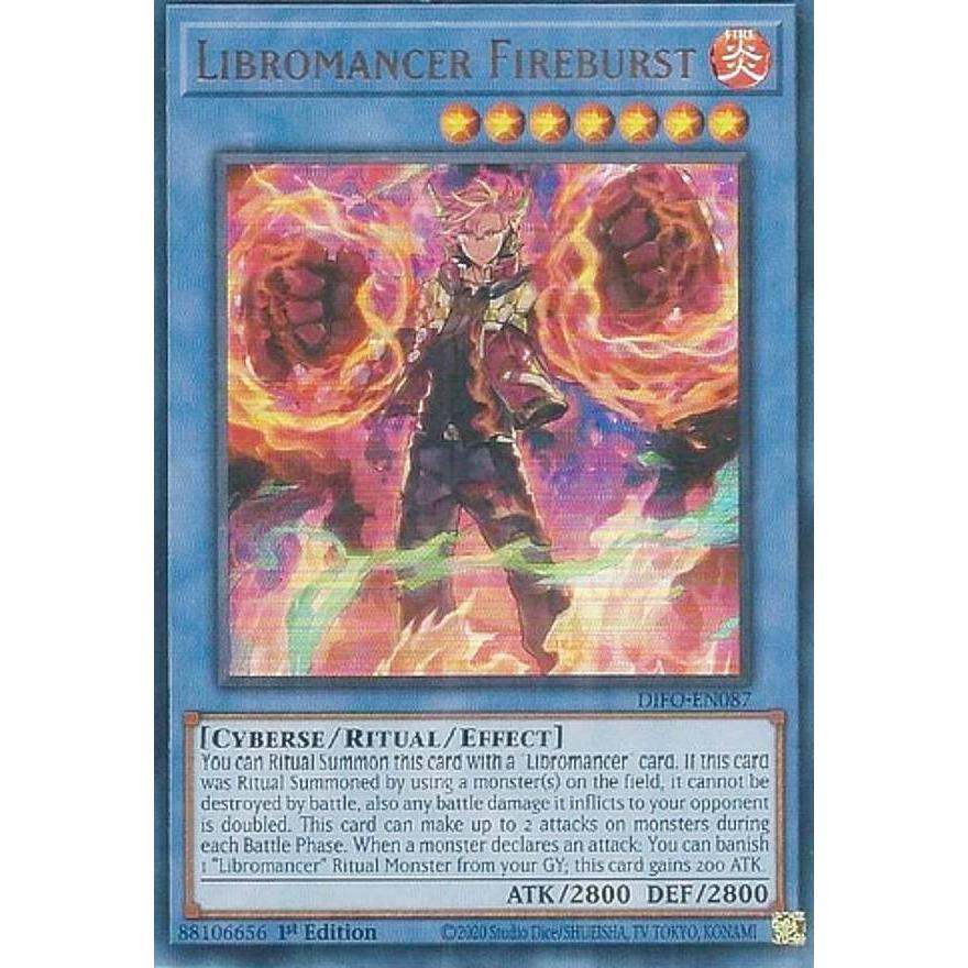 遊戯王 DIFO-EN087 Libromancer Fireburst (英語版 1st Edition ウルトラレア) DIMENSION ...