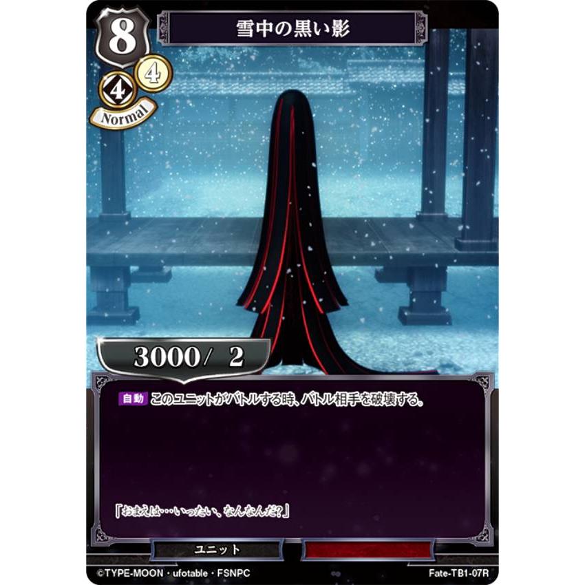 ビルディバイドTCG Fate-TB1-07R 雪中の黒い影 (R レア) タイアップブースター 劇場版 Fate/stay night [Heaven’s Feel] : トレカショップ ...