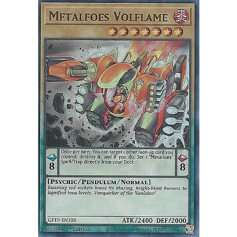遊戯王 GFTP-EN103 メタルフォーゼ・ヴォルフレイム Metalfoes Volflame (英語版 1st Edition ウルトラ ...