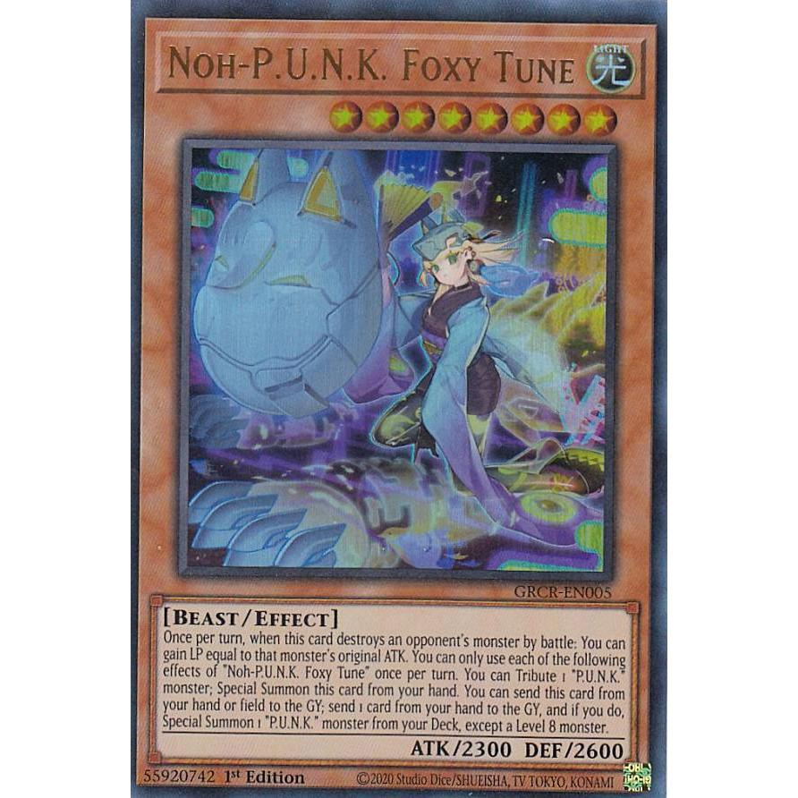遊戯王 GRCR-EN005 No−P.U.N.K.フォクシー・チューン Noh-P.U.N.K. Foxy Tune (英語版 1st ...