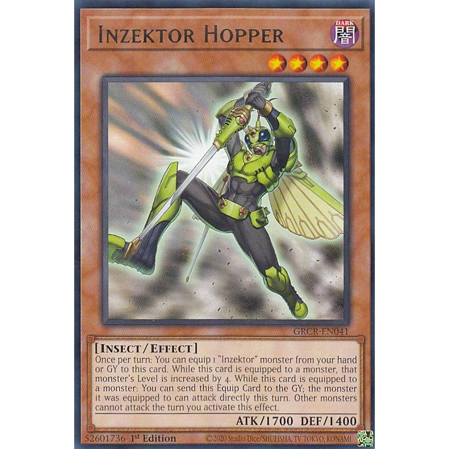 遊戯王 GRCR-EN041 甲虫装機 ホッパー Inzektor Hopper (英語版 1st Edition レア) The Grand ...