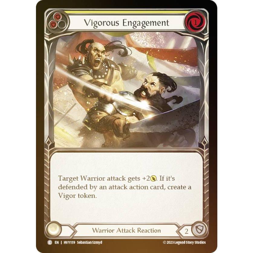 【レインボー・FOIL】フレッシュ＆ブラッド HVY 119 Vigorous Engagement (C コモン) Heavy Hitters Flesh and Blood : トレカ ...