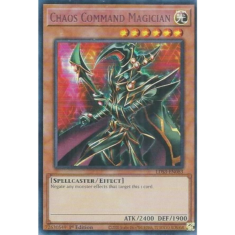 【青文字】遊戯王 LDS3-EN083 カオス・マジシャン Chaos Command Magician (英語版 1st Edition ...
