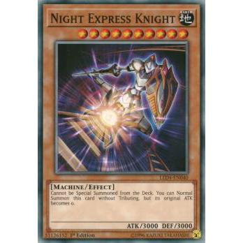遊戯王 LED4-EN040 深夜急行騎士ナイト・エクスプレス・ナイト Night Express Knight (英語版 1st ...