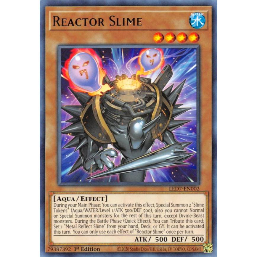 遊戯王 LED7-EN002 リアクター・スライム Reactor Slime (英語版 1st Edition レア) Legendary ...